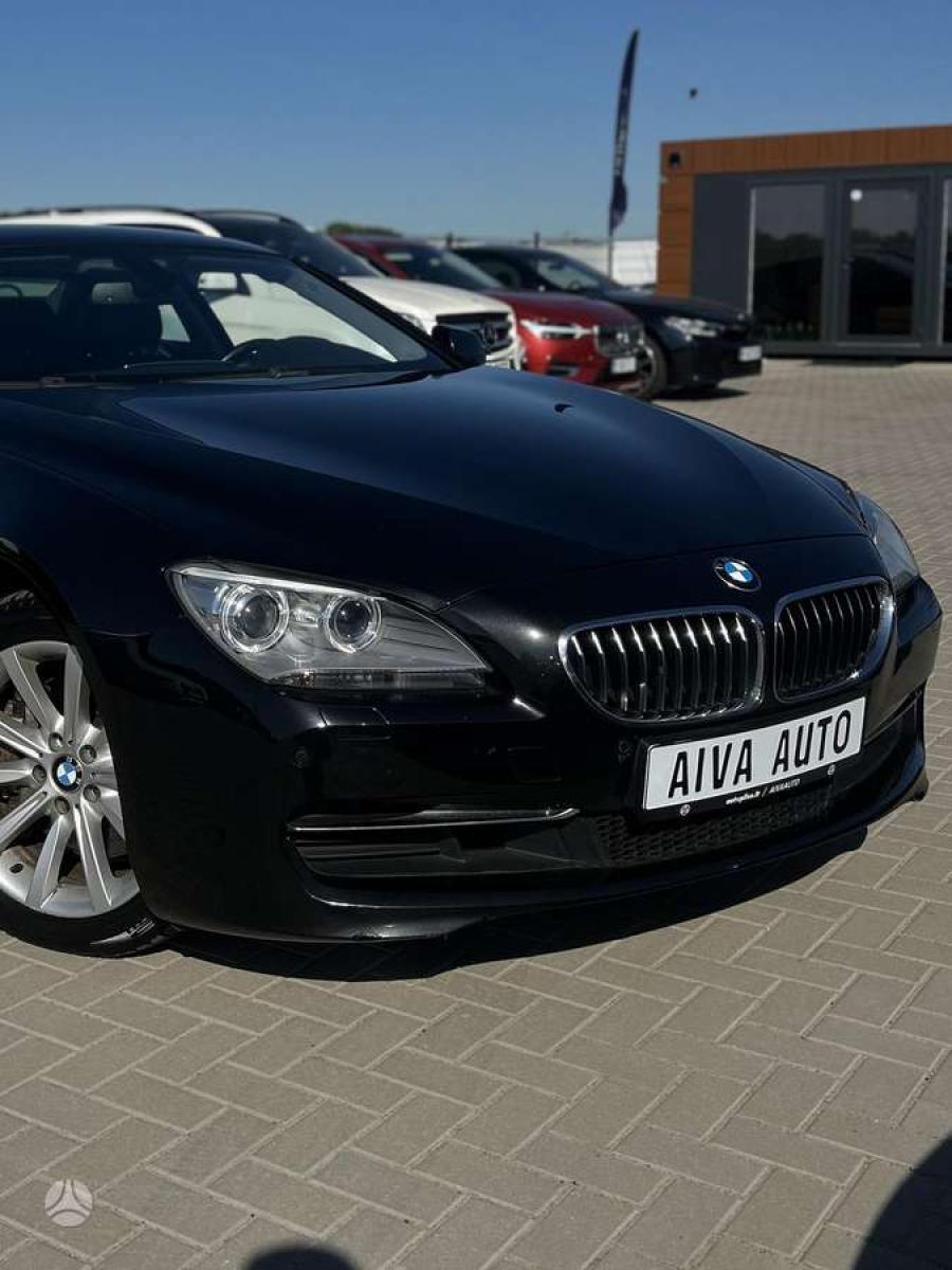 Black BMW 640 2012 in Kaunas, with an engine capacity of 2.99 L and mileage of 167 thousand km for 12999 €, photo 6 on AUTOMOTO.COM.LV