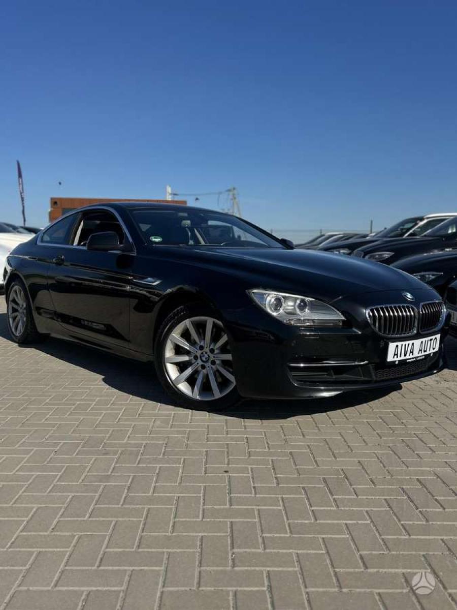 Black BMW 640 2012 in Kaunas, with an engine capacity of 2.99 L and mileage of 167 thousand km for 12999 €, photo 8 on AUTOMOTO.COM.LV