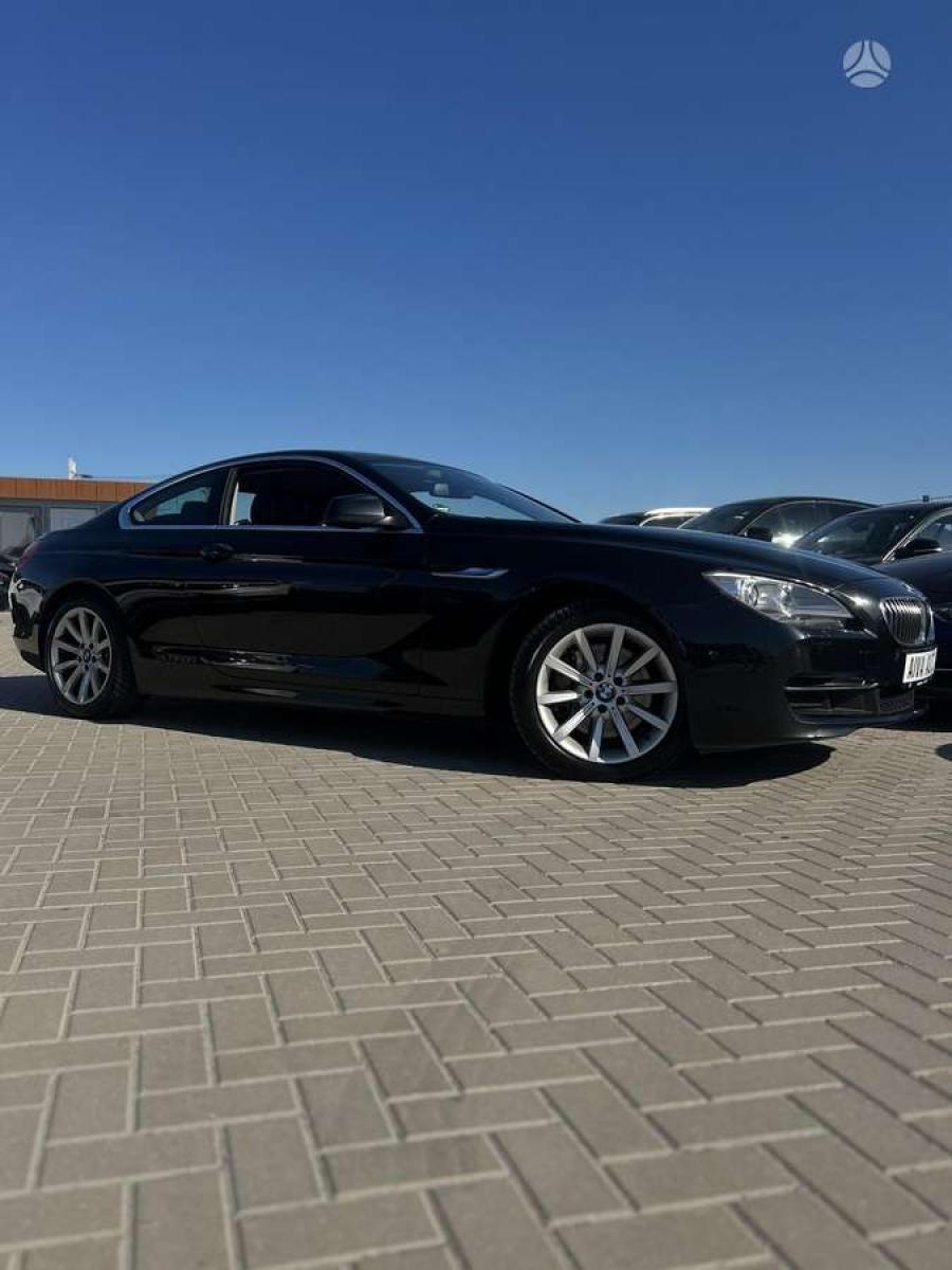 Black BMW 640 2012 in Kaunas, with an engine capacity of 2.99 L and mileage of 167 thousand km for 12999 €, photo 9 on AUTOMOTO.COM.LV