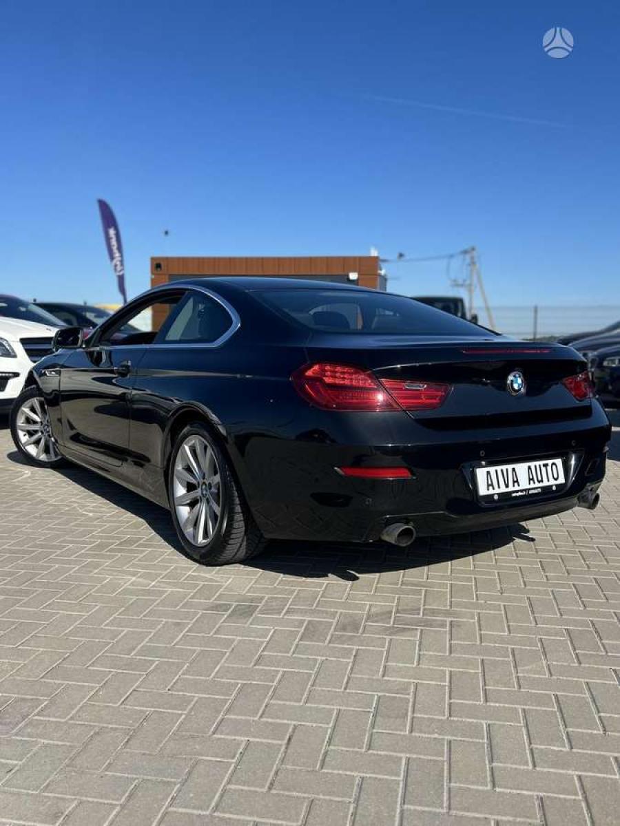 Black BMW 640 2012 in Kaunas, with an engine capacity of 2.99 L and mileage of 167 thousand km for 12999 €, photo 15 on AUTOMOTO.COM.LV