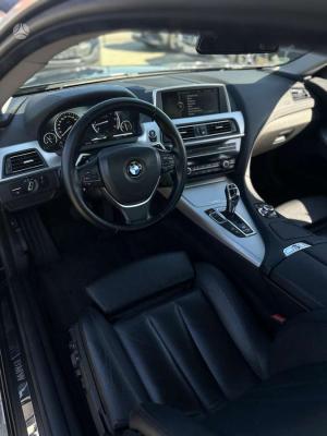 Black BMW 640 2012 in Kaunas, with an engine capacity of 2.99 L and mileage of 167 thousand km for 12999 €, photo 22 on AUTOMOTO.COM.LV