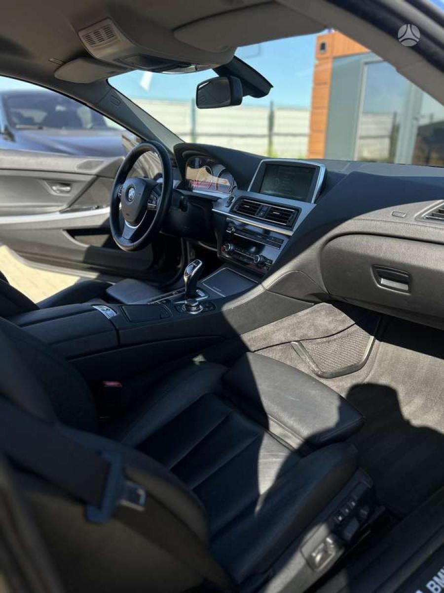 Black BMW 640 2012 in Kaunas, with an engine capacity of 2.99 L and mileage of 167 thousand km for 12999 €, photo 34 on AUTOMOTO.COM.LV