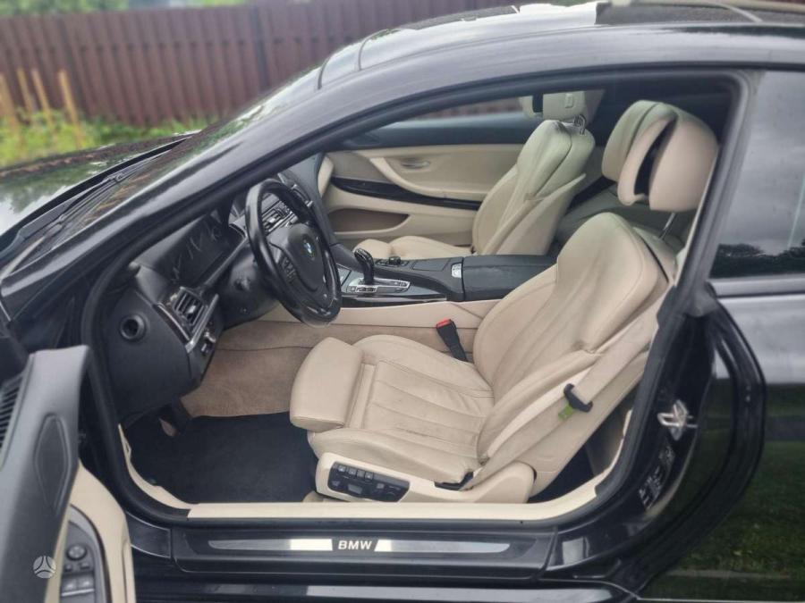 Melns BMW 640 2012 Kauņa, ar dzinēja tilpumu 3.00 L un nobraukumu 184 tūkst. km par 13450 €, foto 10 vietnē AUTOMOTO.COM.LV