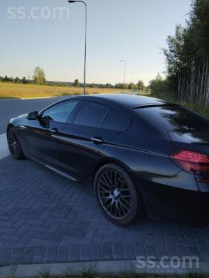 Black BMW 640 2012 in Kuldiga, with an engine capacity of 3.00 L and mileage of 104 thousand km for 17500 €, photo 13 on AUTOMOTO.COM.LV