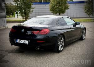 Black BMW 640 2012 in Riga, with an engine capacity of 3.00 L and mileage of 162 thousand km for 16900 €, photo 4 on AUTOMOTO.COM.LV