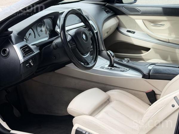Black BMW 640 2012 in Riga, with an engine capacity of 3.00 L and mileage of 162 thousand km for 16900 €, photo 8 on AUTOMOTO.COM.LV
