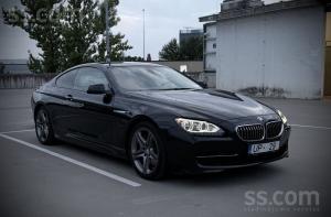 Black BMW 640 2012 in Riga, with an engine capacity of 3.00 L and mileage of 162 thousand km for 16900 €, photo 24 on AUTOMOTO.COM.LV