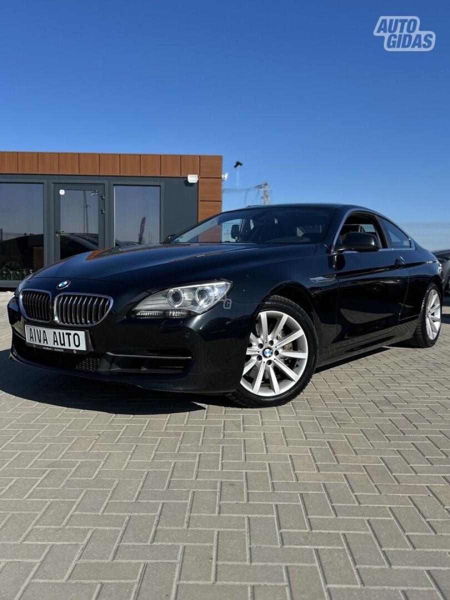 Melns BMW 640 2012 Kauņa, ar dzinēja tilpumu 3.00 L un nobraukumu 167 tūkst. km par 12700 €, foto 1 vietnē AUTOMOTO.COM.LV