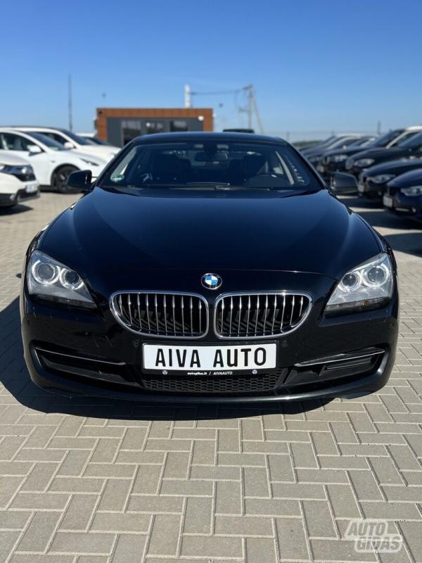 Black BMW 640 2012 in Kaunas, with an engine capacity of 3.00 L and mileage of 167 thousand km for 12700 €, photo 4 on AUTOMOTO.COM.LV