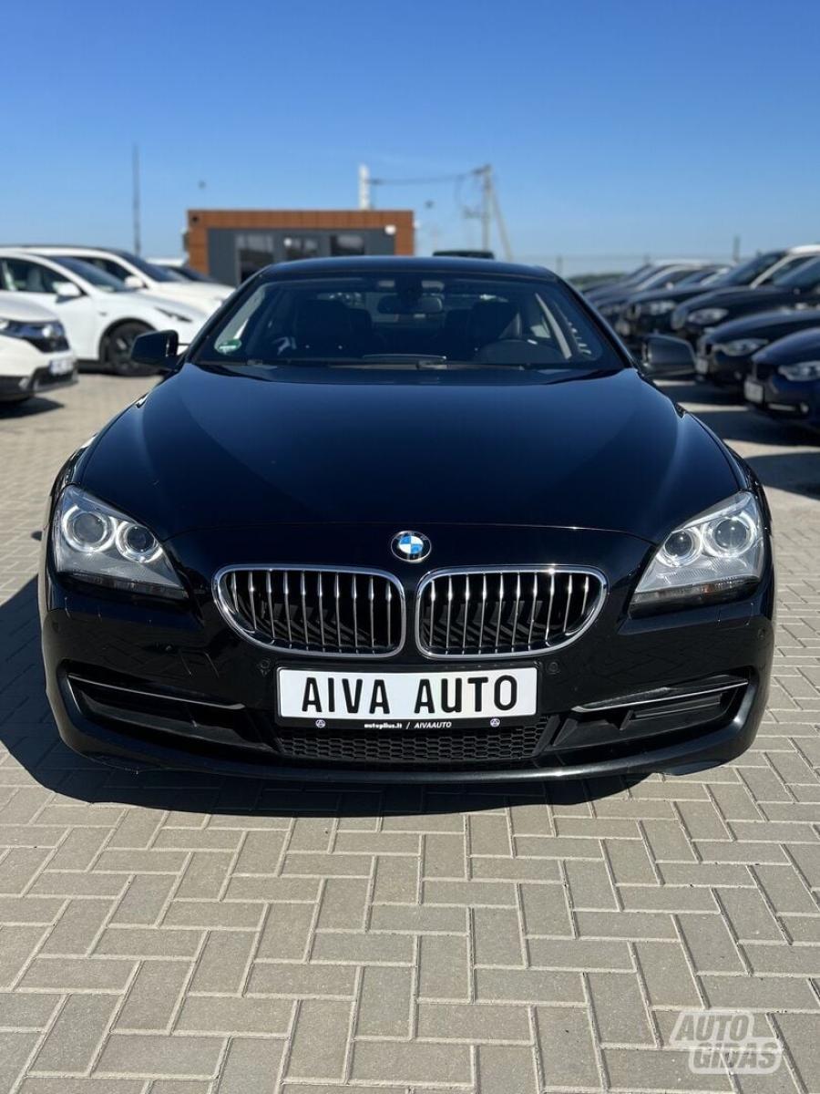Melns BMW 640 2012 Kauņa, ar dzinēja tilpumu 3.00 L un nobraukumu 167 tūkst. km par 12700 €, foto 4 vietnē AUTOMOTO.COM.LV