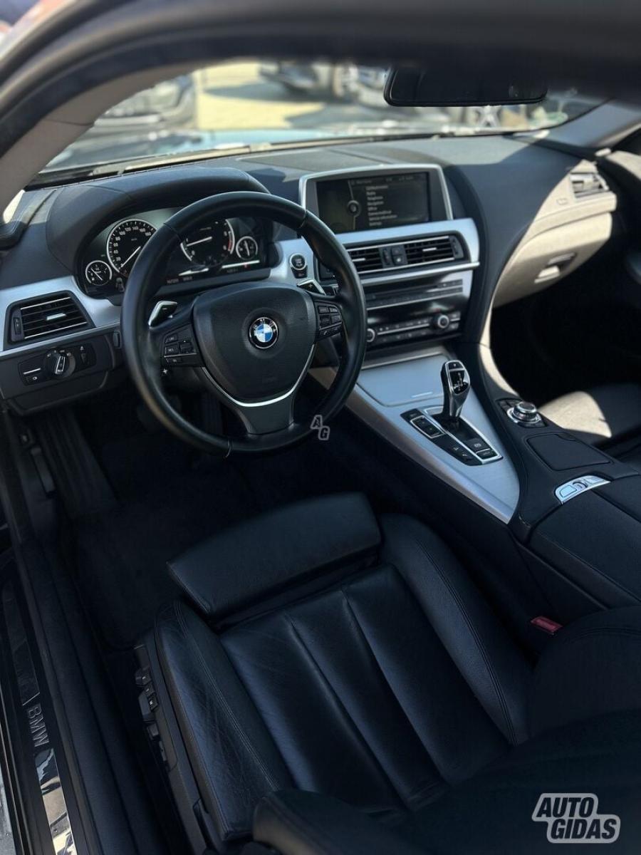 Melns BMW 640 2012 Kauņa, ar dzinēja tilpumu 3.00 L un nobraukumu 167 tūkst. km par 12700 €, foto 19 vietnē AUTOMOTO.COM.LV