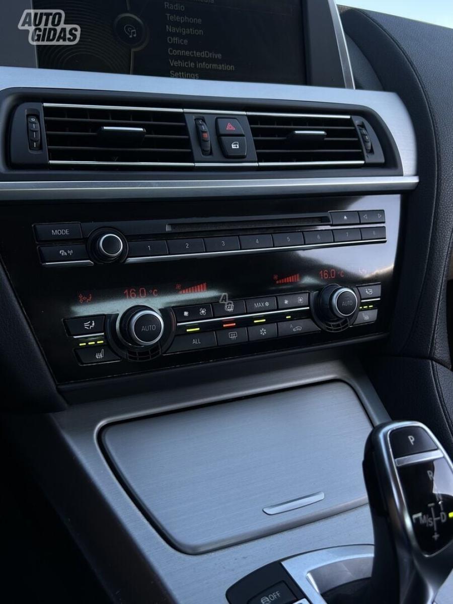 Melns BMW 640 2012 Kauņa, ar dzinēja tilpumu 3.00 L un nobraukumu 167 tūkst. km par 12700 €, foto 24 vietnē AUTOMOTO.COM.LV