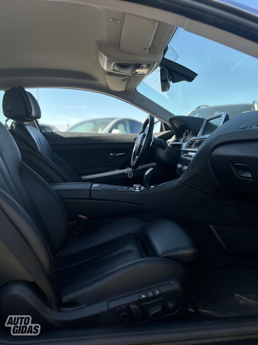 Melns BMW 640 2012 Kauņa, ar dzinēja tilpumu 3.00 L un nobraukumu 167 tūkst. km par 12700 €, foto 30 vietnē AUTOMOTO.COM.LV
