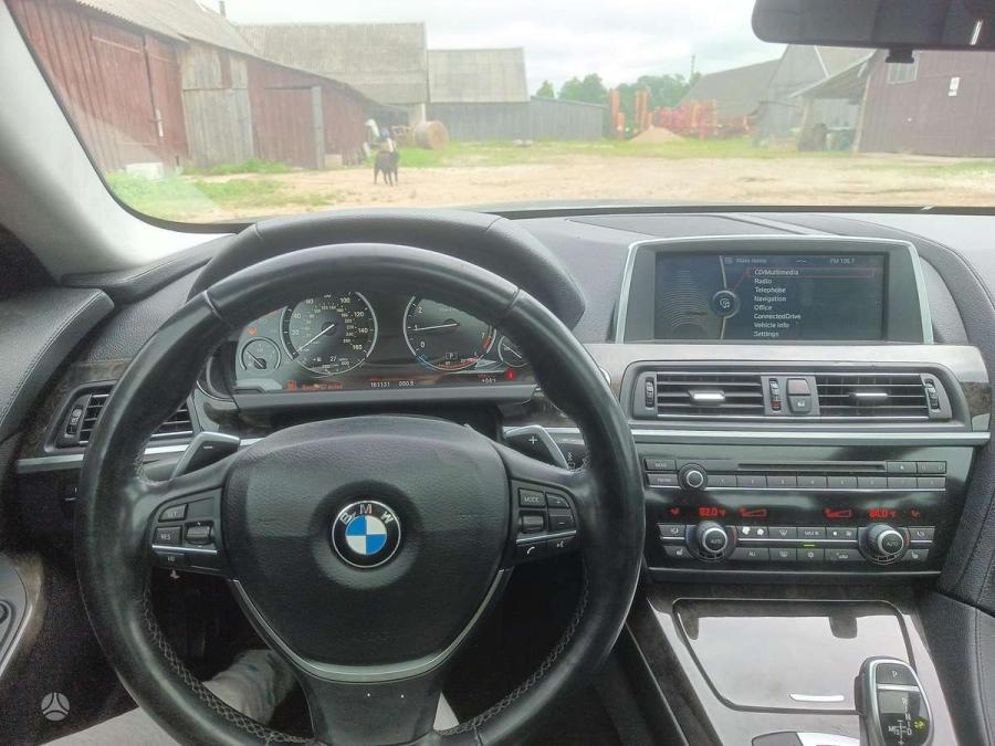 Melns BMW 640 2013 Rokiškis, ar dzinēja tilpumu 2.98 L un nobraukumu 256 tūkst. km par 8300 €, foto 8 vietnē AUTOMOTO.COM.LV