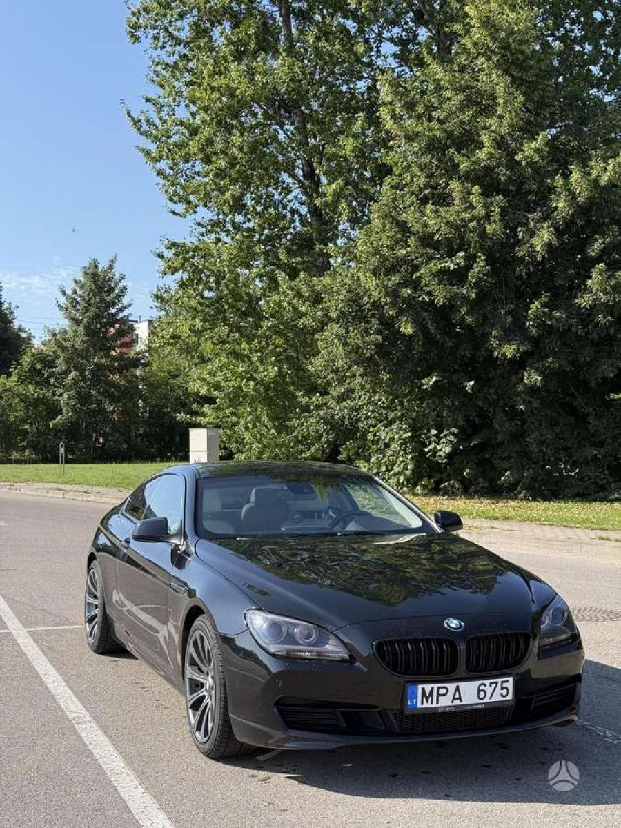 Black BMW 640 2013 in Jonava, with an engine capacity of 2.99 L and mileage of 186 thousand km for 14500 €, photo 3 on AUTOMOTO.COM.LV