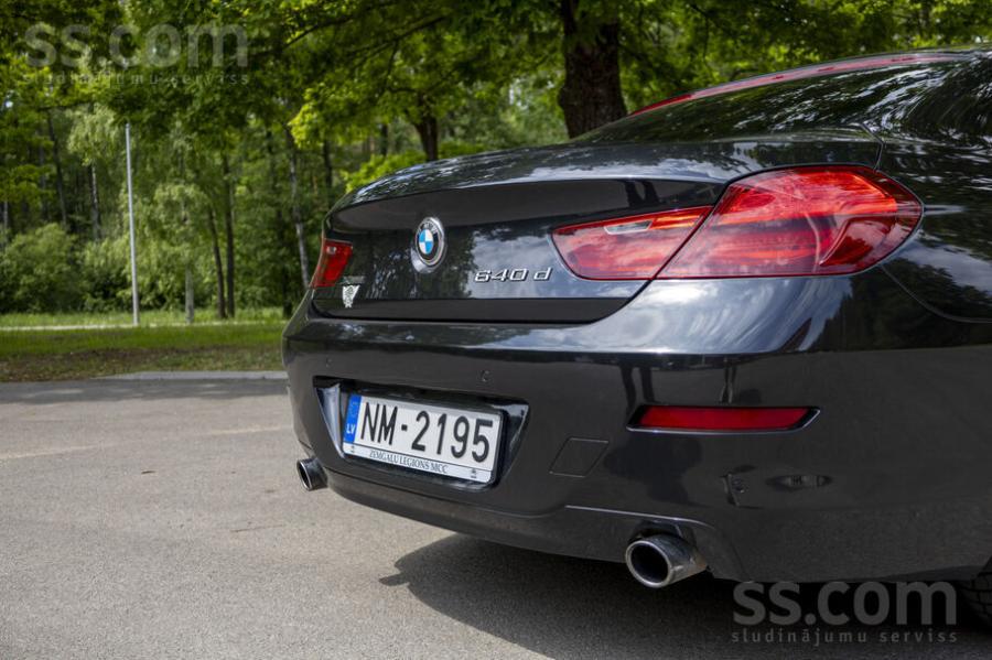 Melns BMW 640 2014 Jelgava, ar dzinēja tilpumu 3.00 L un nobraukumu 278 tūkst. km par 14999 €, foto 5 vietnē AUTOMOTO.COM.LV