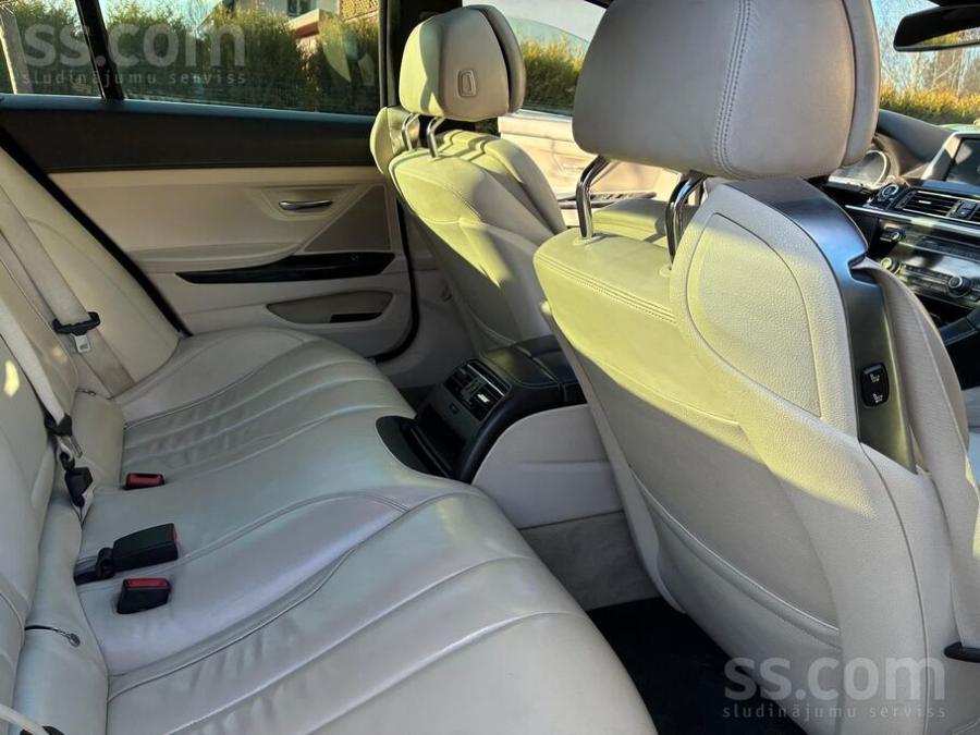 Black BMW 640 2014 in Aizkraukle, with an engine capacity of 3.00 L and mileage of 284 thousand km for 16000 €, photo 8 on AUTOMOTO.COM.LV