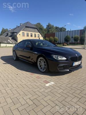 Black BMW 640 2014 in Cesis, with an engine capacity of 3.00 L and mileage of 261 thousand km for 17495 €, photo  on AUTOMOTO.COM.LV