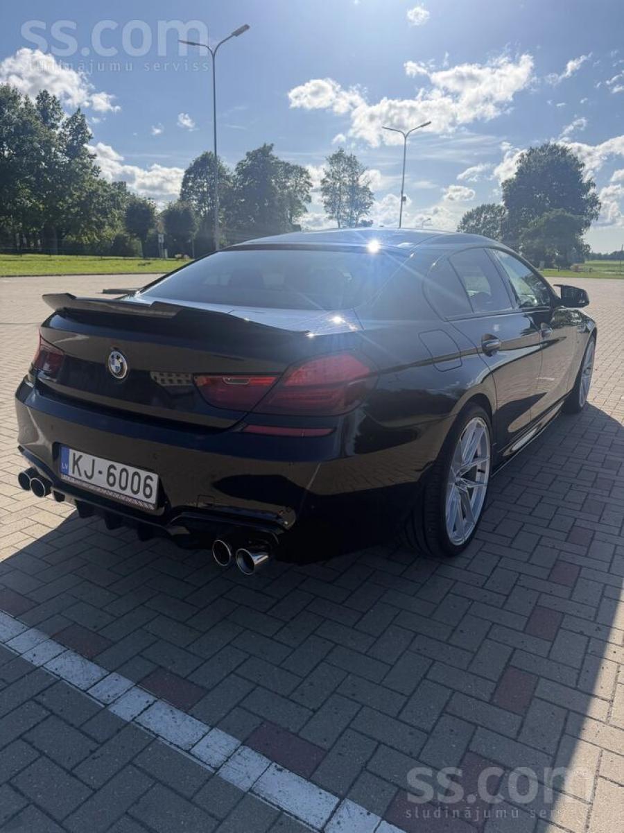 Black BMW 640 2014 in Cesis, with an engine capacity of 3.00 L and mileage of 261 thousand km for 17495 €, photo 3 on AUTOMOTO.COM.LV