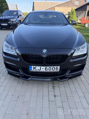 Black BMW 640 2014 in Cesis, with an engine capacity of 3.00 L and mileage of 261 thousand km for 17495 €, photo 5 on AUTOMOTO.COM.LV