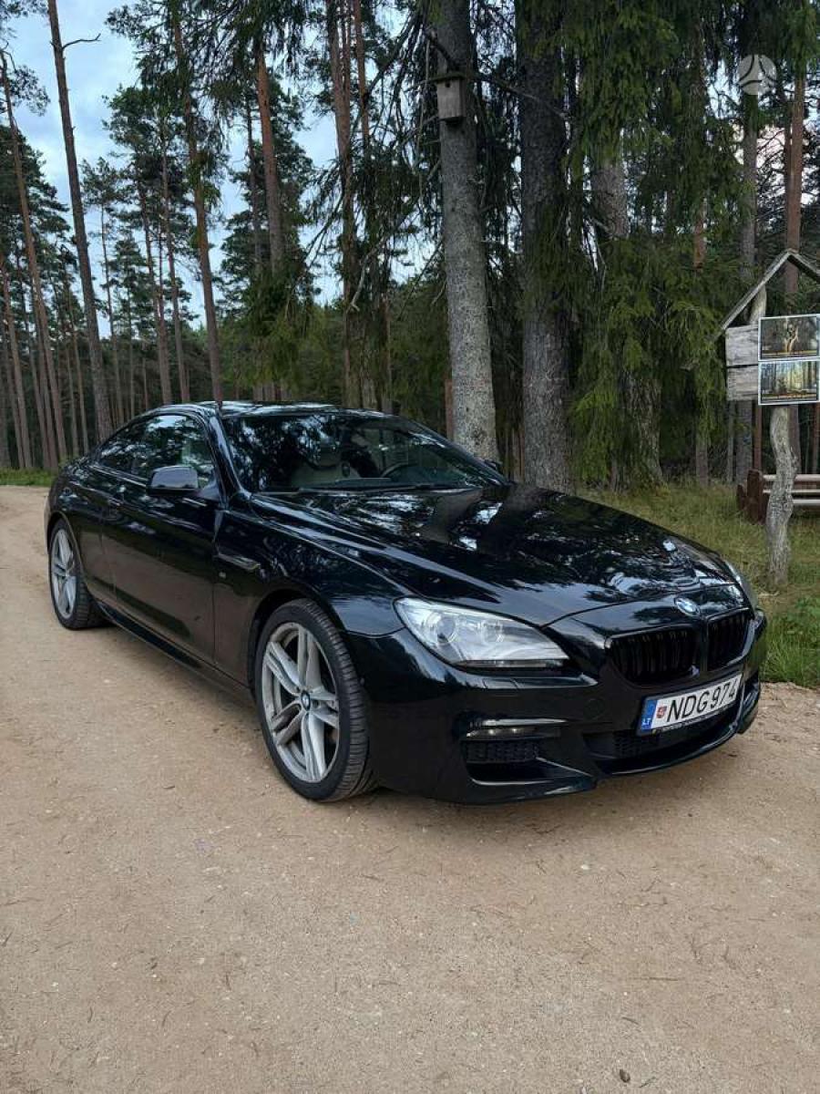 Black BMW 640 2014 in Telschi, with an engine capacity of 2.99 L and mileage of 201 thousand km for 14850 €, photo 3 on AUTOMOTO.COM.LV