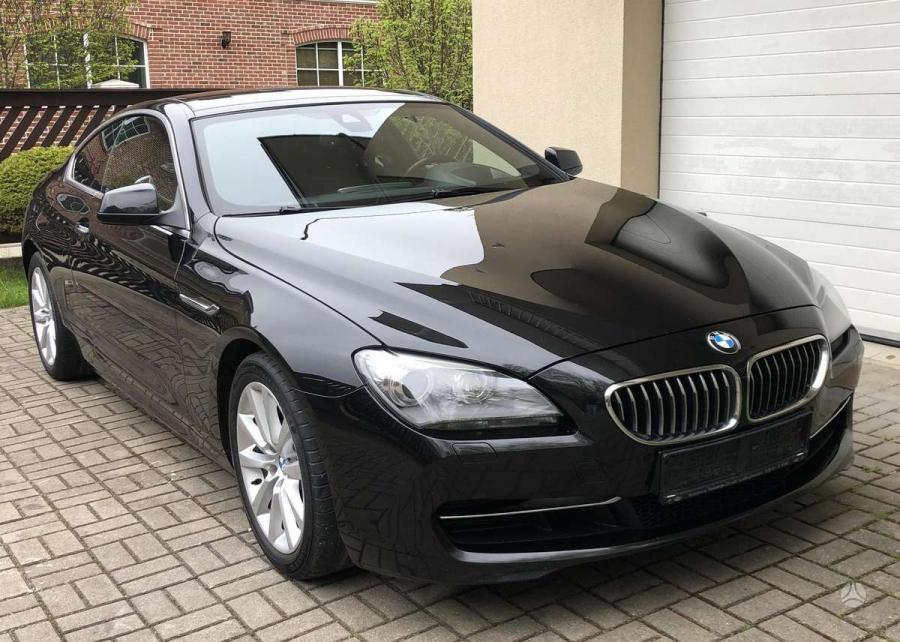 Black BMW 640 2014 in Klaipeda, with an engine capacity of 2.99 L and mileage of 321 thousand km for 13900 €, photo 1 on AUTOMOTO.COM.LV