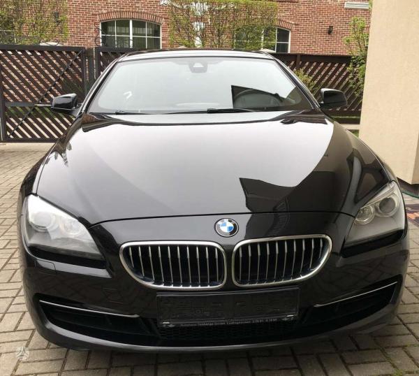 Black BMW 640 2014 in Klaipeda, with an engine capacity of 2.99 L and mileage of 321 thousand km for 13900 €, photo 3 on AUTOMOTO.COM.LV