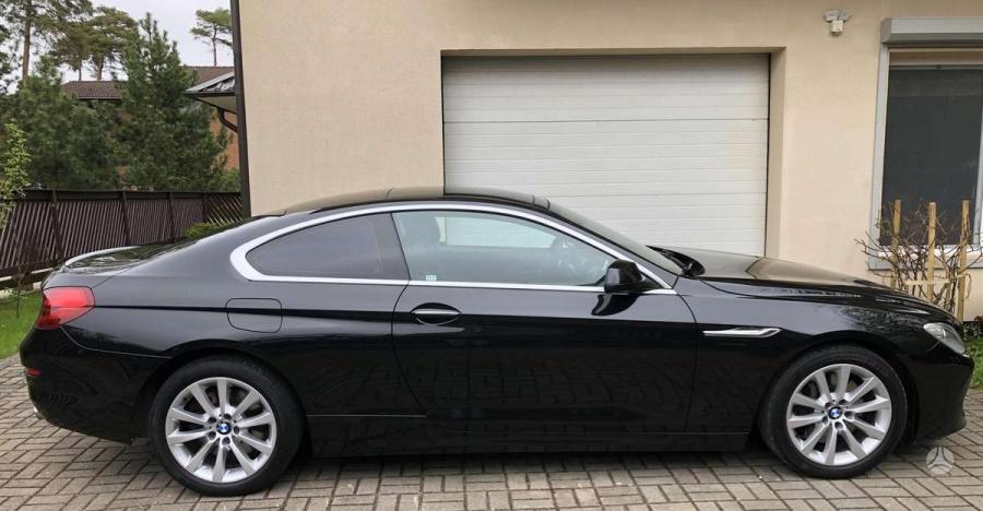 Black BMW 640 2014 in Klaipeda, with an engine capacity of 2.99 L and mileage of 321 thousand km for 13900 €, photo 8 on AUTOMOTO.COM.LV