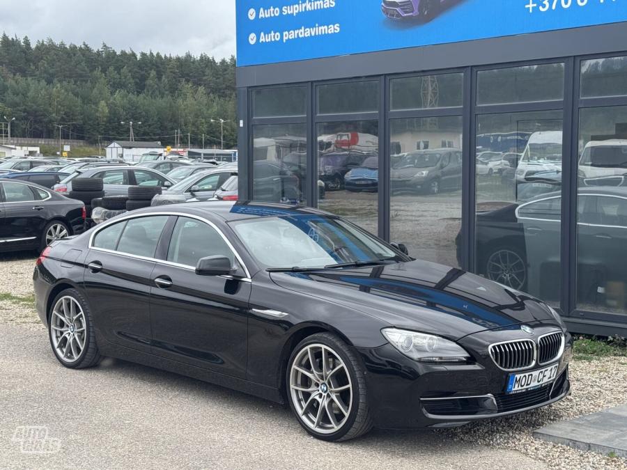 Melns BMW 640 2014 Viļņa, ar dzinēja tilpumu 3.00 L un nobraukumu 172 tūkst. km par 15450 €, foto 3 vietnē AUTOMOTO.COM.LV