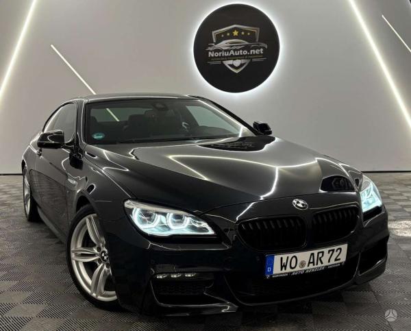 Melns BMW 640 2015 Marijampole, ar dzinēja tilpumu 2.99 L un nobraukumu 200 tūkst. km par 16650 €, foto 1 vietnē AUTOMOTO.COM.LV