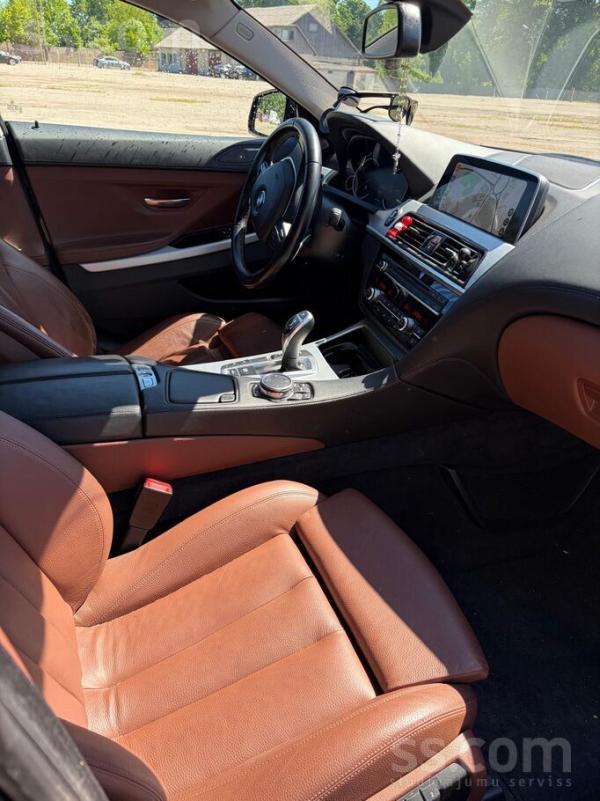 Melns BMW 640 2015 Rīga, ar dzinēja tilpumu 3.00 L un nobraukumu 322 tūkst. km par 19500 €, foto 7 vietnē AUTOMOTO.COM.LV