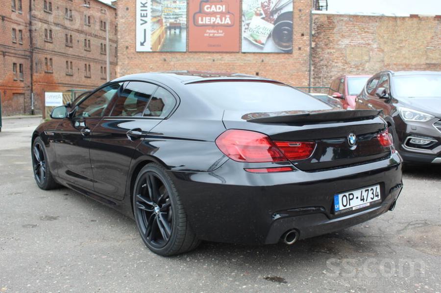 Melns BMW 640 2015 Liepāja, ar dzinēja tilpumu 3.00 L un nobraukumu 230 tūkst. km par 20000 €, foto 4 vietnē AUTOMOTO.COM.LV