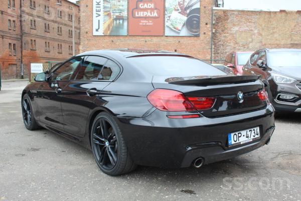 Black BMW 640 2015 in Liepaja, with an engine capacity of 3.00 L and mileage of 230 thousand km for 20000 €, photo 3 on AUTOMOTO.COM.LV