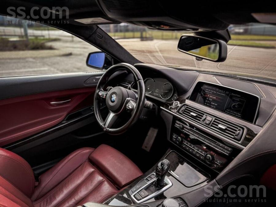 Black BMW 640 2017 in Riga, with an engine capacity of 3.00 L and mileage of 115 thousand km for 23500 €, photo 10 on AUTOMOTO.COM.LV