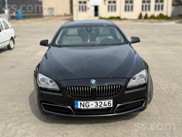 Black BMW 640 2012 in Kuldiga, with an engine capacity of 3.00 L and mileage of 163 thousand km for 18000 €, photo 4 on AUTOMOTO.COM.LV