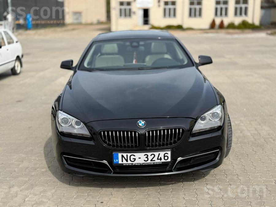 Black BMW 640 2012 in Kuldiga, with an engine capacity of 3.00 L and mileage of 163 thousand km for 18000 €, photo 5 on AUTOMOTO.COM.LV