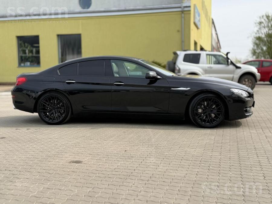 Black BMW 640 2012 in Kuldiga, with an engine capacity of 3.00 L and mileage of 163 thousand km for 18000 €, photo 7 on AUTOMOTO.COM.LV