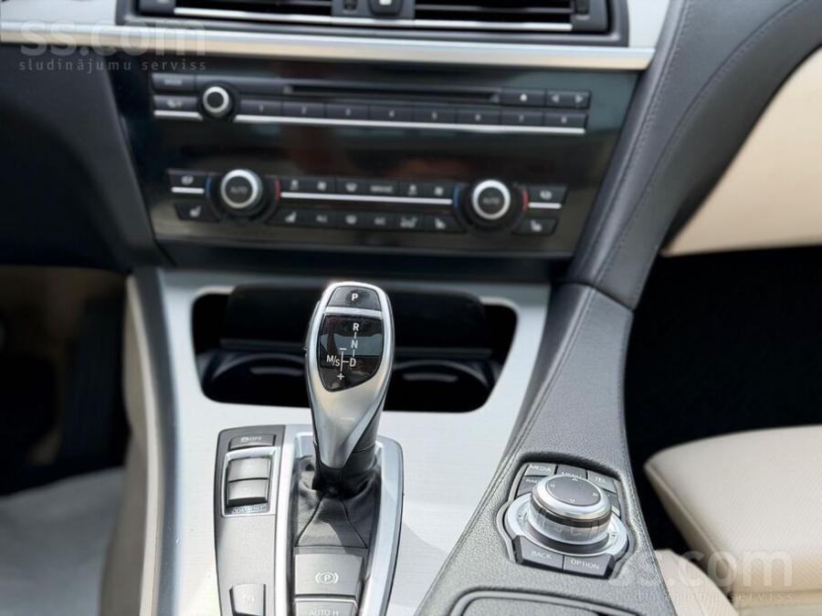 Black BMW 640 2012 in Kuldiga, with an engine capacity of 3.00 L and mileage of 163 thousand km for 18000 €, photo 19 on AUTOMOTO.COM.LV