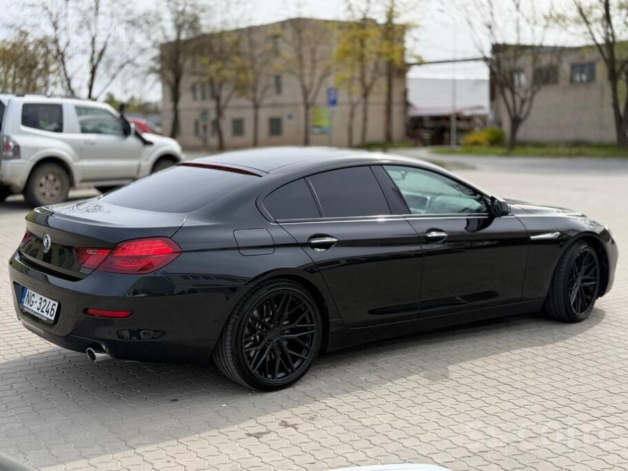 Black BMW 640 2012 in Kuldiga, with an engine capacity of 3.00 L and mileage of 163 thousand km for 18000 €, photo 31 on AUTOMOTO.COM.LV