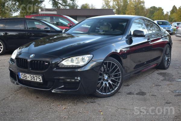 Black BMW 640 2012 in Kuldiga, with an engine capacity of 3.00 L and mileage of 0 thousand km for 16690 €, photo 1 on AUTOMOTO.COM.LV