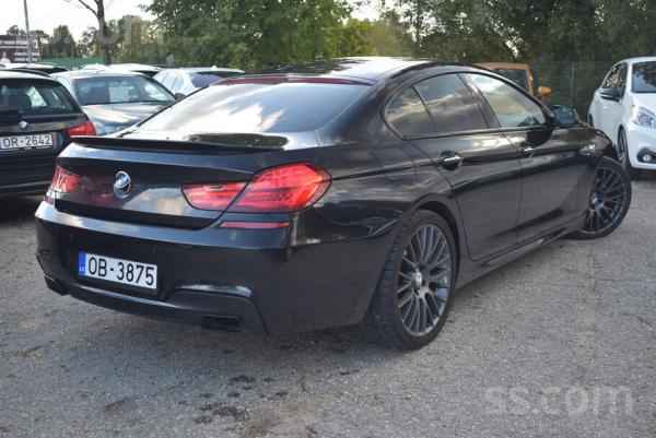 Black BMW 640 2012 in Kuldiga, with an engine capacity of 3.00 L and mileage of 0 thousand km for 16690 €, photo 3 on AUTOMOTO.COM.LV