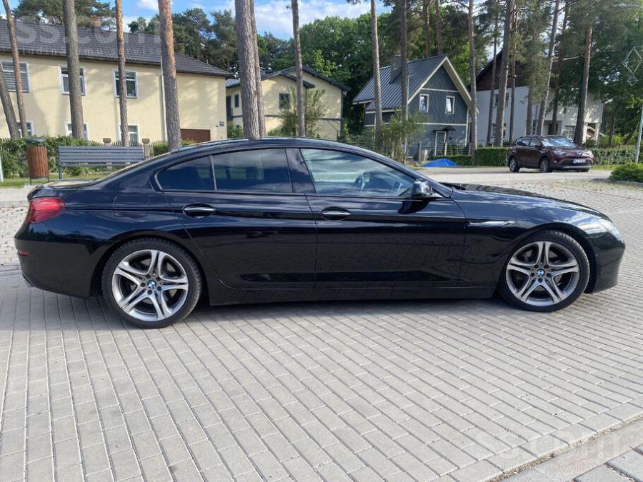 Black BMW 640 2013 in Riga, with an engine capacity of 3.00 L and mileage of 288 thousand km for 13500 €, photo 1 on AUTOMOTO.COM.LV
