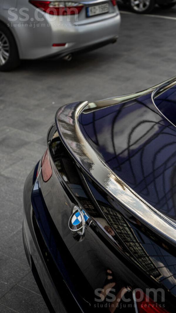 Black BMW 640 2013 in Riga, with an engine capacity of 3.00 L and mileage of 191 thousand km for 20800 €, photo 6 on AUTOMOTO.COM.LV