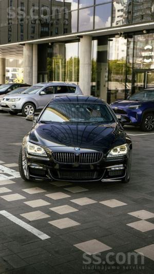 Black BMW 640 2013 in Riga, with an engine capacity of 3.00 L and mileage of 191 thousand km for 19800 €, photo 3 on AUTOMOTO.COM.LV