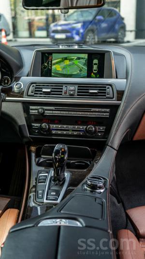 Black BMW 640 2013 in Riga, with an engine capacity of 3.00 L and mileage of 191 thousand km for 19800 €, photo 16 on AUTOMOTO.COM.LV