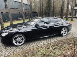 Melns BMW 640 2013 Viļņa, ar dzinēja tilpumu 3.00 L un nobraukumu 280 tūkst. km par 14990 €, foto  vietnē AUTOMOTO.COM.LV