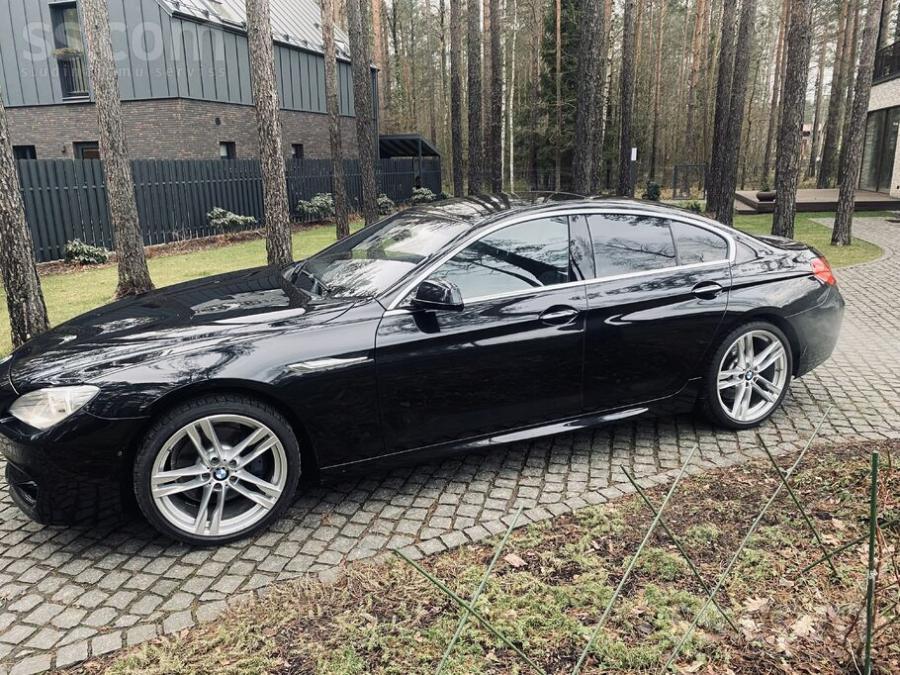 Melns BMW 640 2013 Viļņa, ar dzinēja tilpumu 3.00 L un nobraukumu 280 tūkst. km par 14990 €, foto 1 vietnē AUTOMOTO.COM.LV