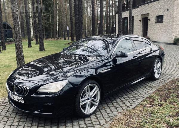 Black BMW 640 2013 in Vilnius, with an engine capacity of 3.00 L and mileage of 280 thousand km for 14990 €, photo 2 on AUTOMOTO.COM.LV