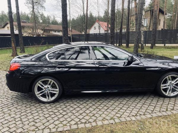 Black BMW 640 2013 in Vilnius, with an engine capacity of 3.00 L and mileage of 280 thousand km for 14990 €, photo 4 on AUTOMOTO.COM.LV