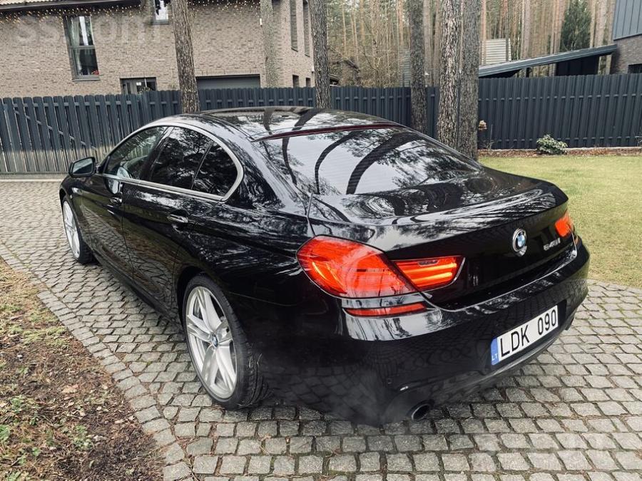 Melns BMW 640 2013 Viļņa, ar dzinēja tilpumu 3.00 L un nobraukumu 280 tūkst. km par 14990 €, foto 8 vietnē AUTOMOTO.COM.LV